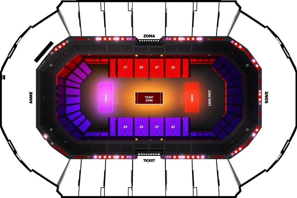 Plan de la LDLC Arena à Lyon : billetterie et événements – FCNhisto